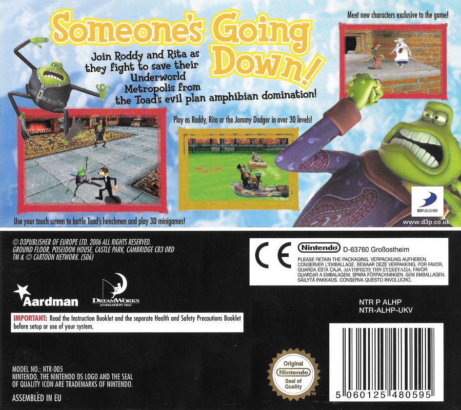 DreamWorks & Aardman Flushed Away cover or packaging material - MobyGames