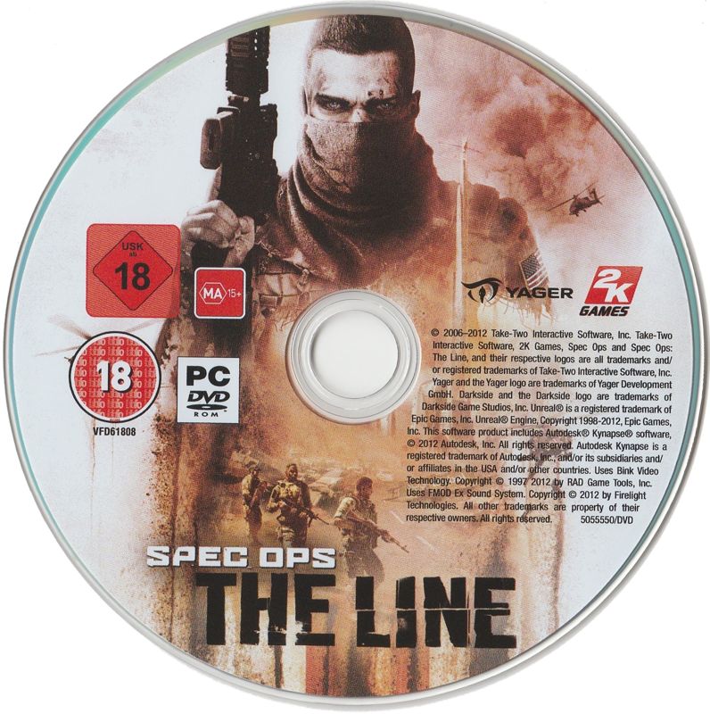 Spec Ops: The Line cover or packaging material - MobyGames