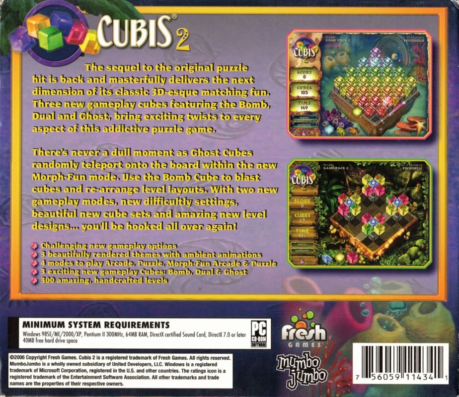 Cubis 2 cover or packaging material - MobyGames