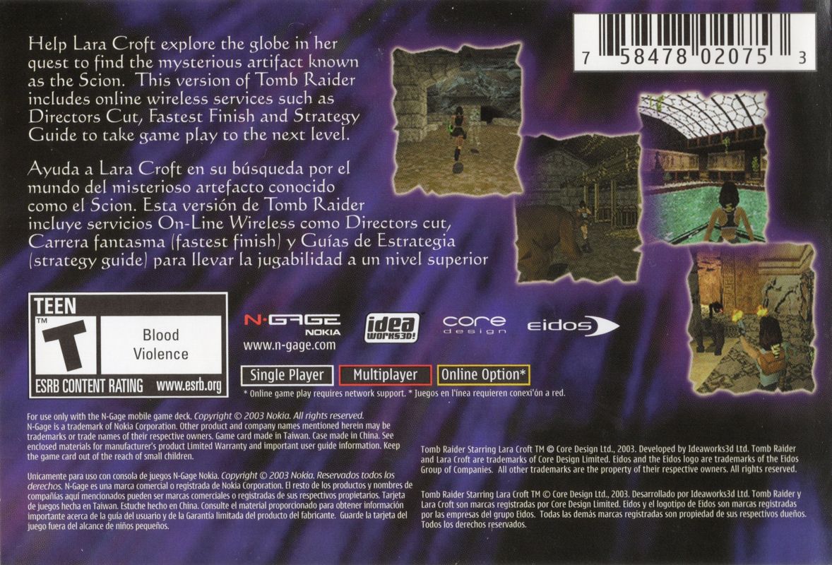 Tomb Raider cover or packaging material - MobyGames