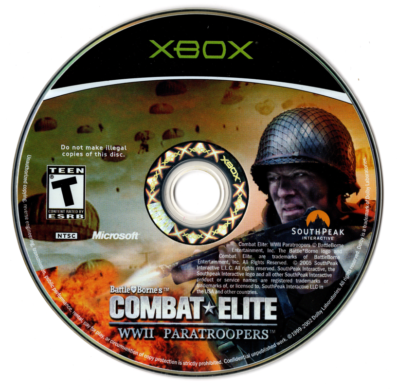 Combat★Elite: WWII Paratroopers cover or packaging material - MobyGames