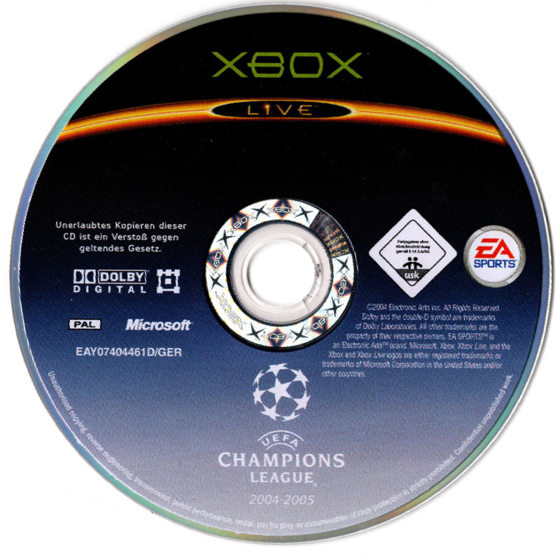 UEFA Champions League 2004-2005 cover or packaging material - MobyGames