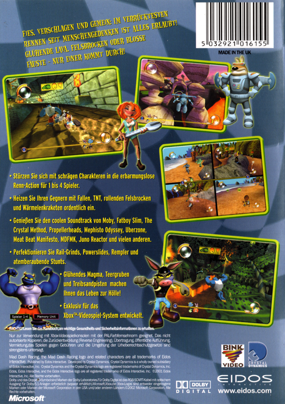 Mad Dash Racing cover or packaging material - MobyGames