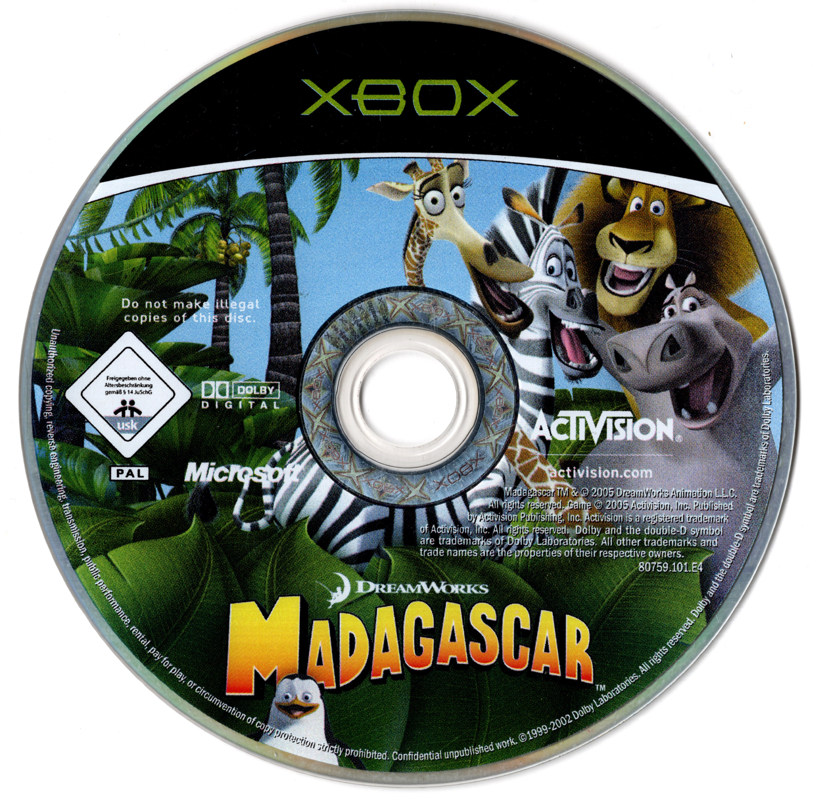 Madagascar cover or packaging material - MobyGames