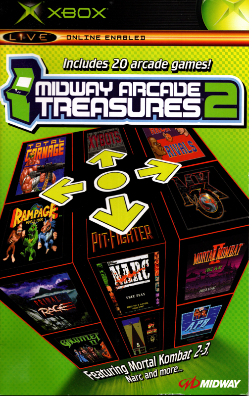 Midway Arcade Treasures 2 cover or packaging material - MobyGames