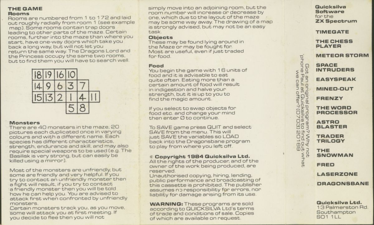 Dragonsbane cover or packaging material - MobyGames