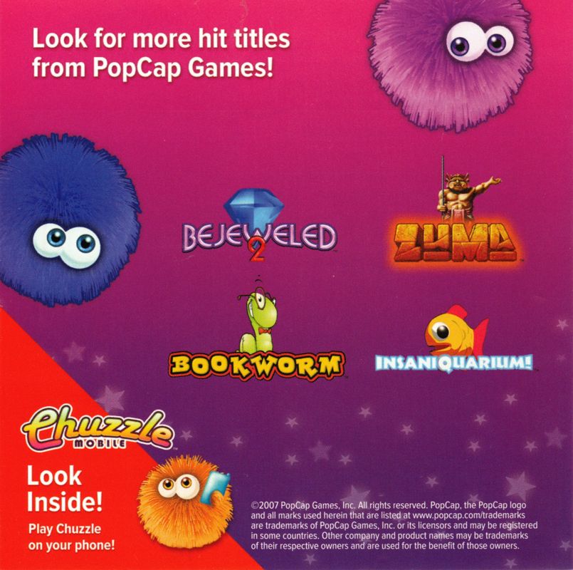 Chuzzle: Deluxe cover or packaging material - MobyGames