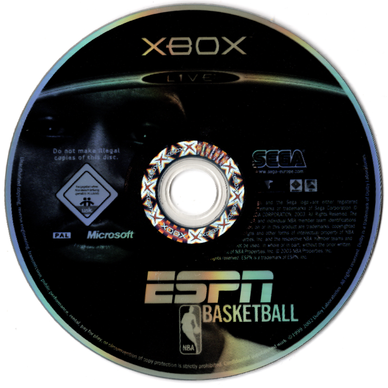ESPN NBA Basketball cover or packaging material - MobyGames