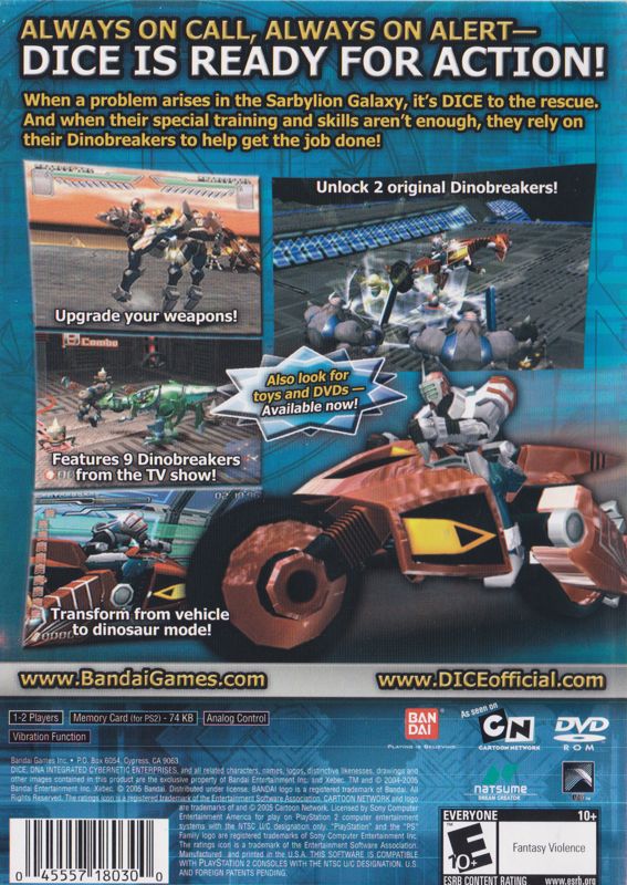 DICE: DNA Integrated Cybernetic Enterprises cover or packaging material ...