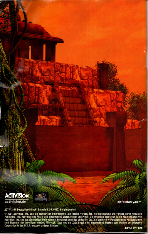 Pitfall: The Lost Expedition cover or packaging material - MobyGames
