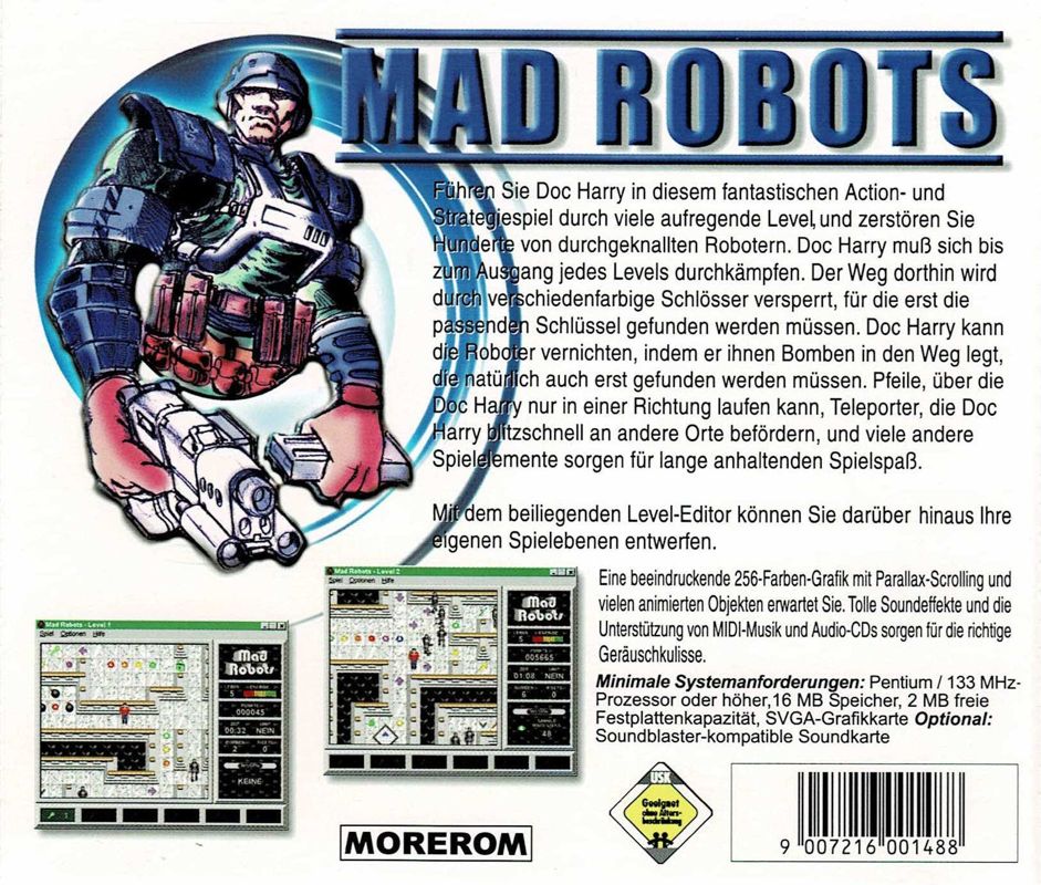 Mad Robots cover or packaging material - MobyGames
