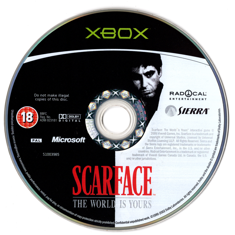 Scarface: The World Is Yours cover or packaging material - MobyGames
