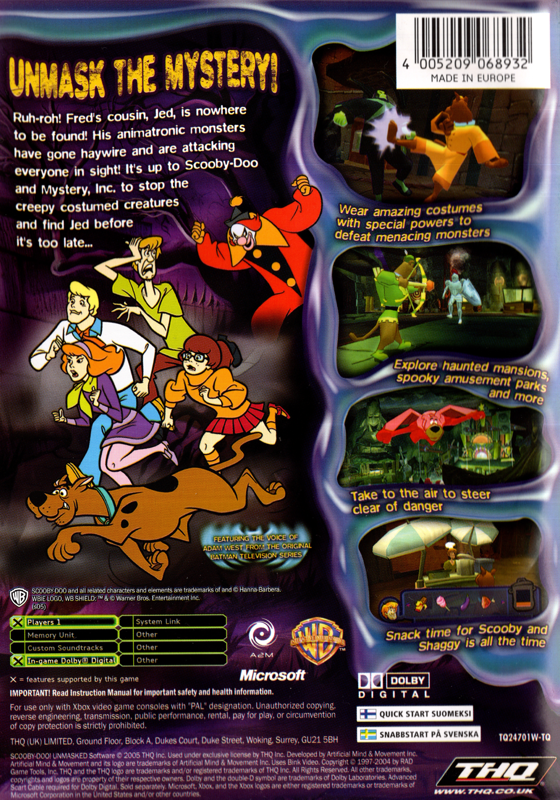 Scooby-Doo!: Unmasked cover or packaging material - MobyGames