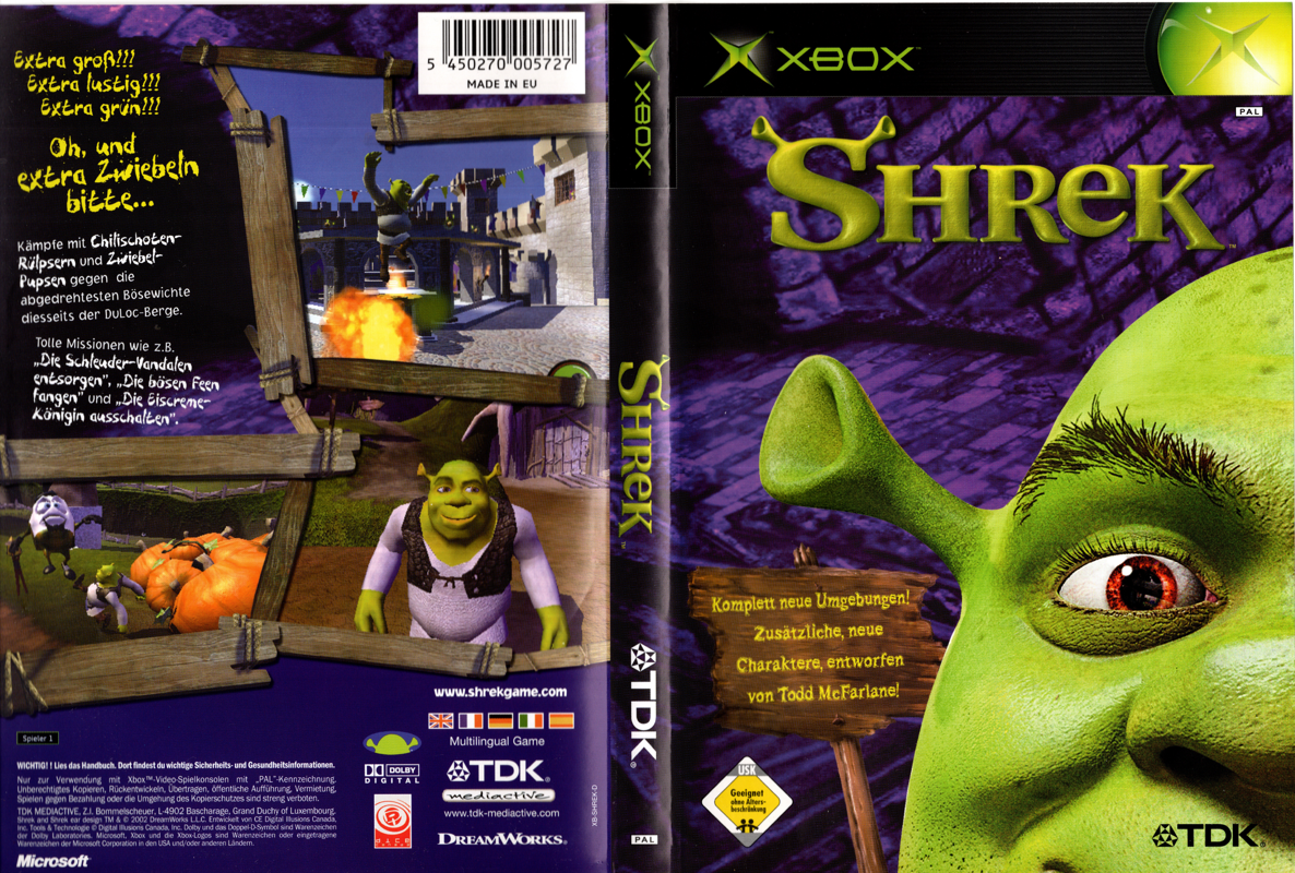Shrek cover or packaging material - MobyGames