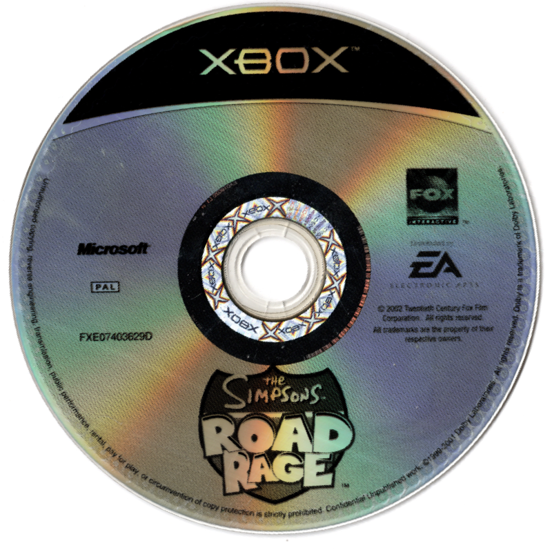 The Simpsons: Road Rage cover or packaging material - MobyGames