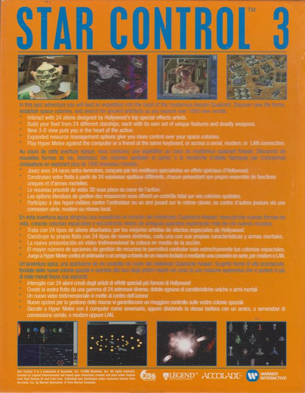 Star Control 3 cover or packaging material - MobyGames