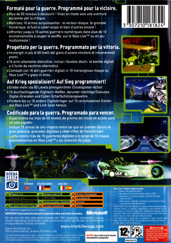 Tron 2.0 cover or packaging material - MobyGames