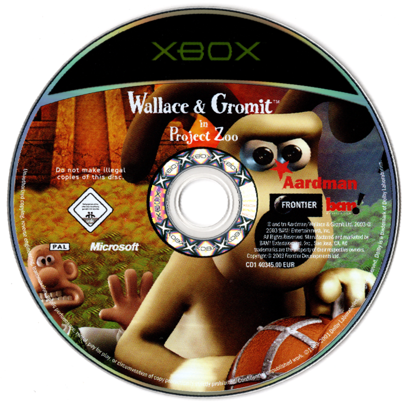 Wallace & Gromit in Project Zoo cover or packaging material - MobyGames