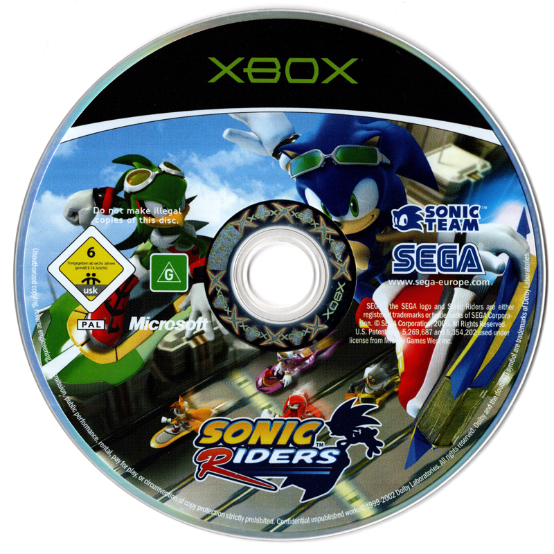 Sonic Riders cover or packaging material - MobyGames