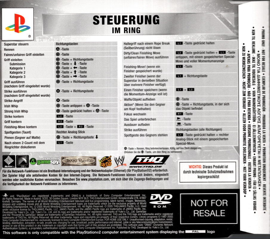 WWE Smackdown vs. Raw 2006 cover or packaging material - MobyGames