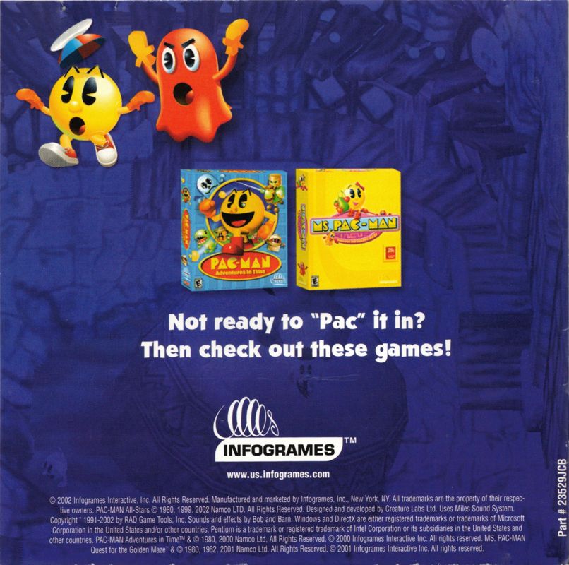 Pac-Man All-Stars cover or packaging material - MobyGames