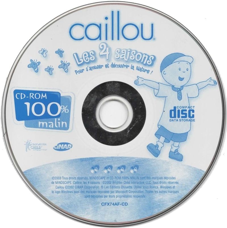 Caillou: Four Seasons of Fun cover or packaging material - MobyGames