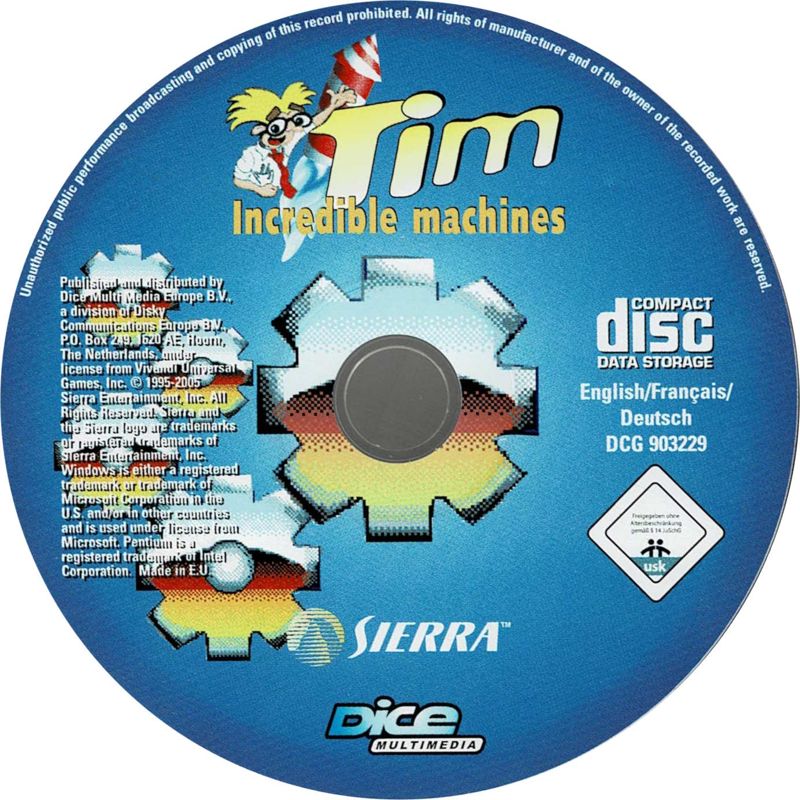 The Incredible Machine 2 cover or packaging material - MobyGames