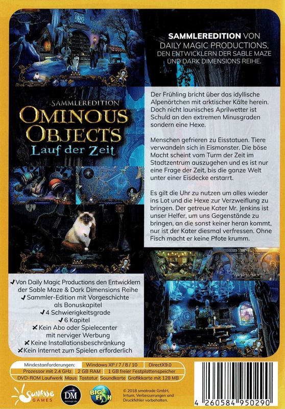 Ominous Objects: Trail of Time (Collector's Edition) cover or packaging material - MobyGames