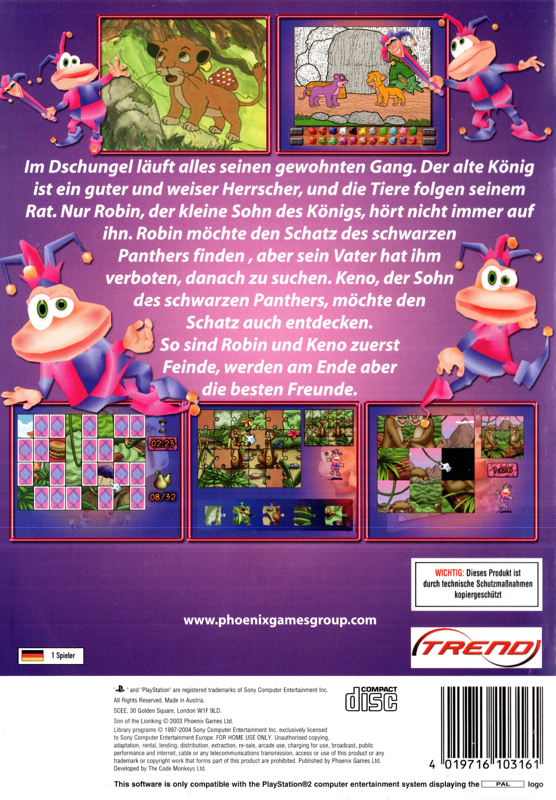 Lion and the King 2 cover or packaging material - MobyGames