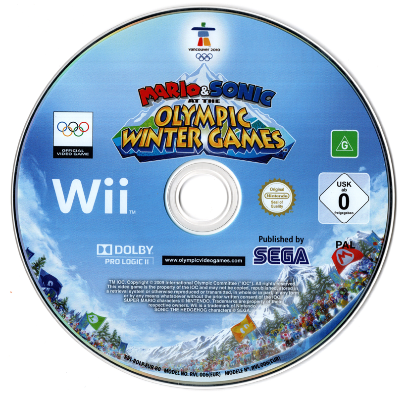Mario & Sonic at the Olympic Winter Games cover or packaging material ...