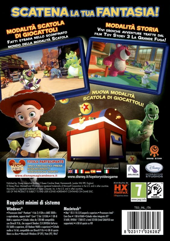 Disney•Pixar Toy Story 3 cover or packaging material - MobyGames