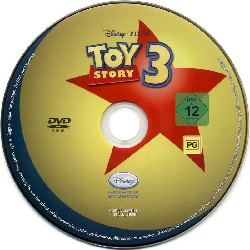Disney•Pixar Toy Story 3 cover or packaging material - MobyGames