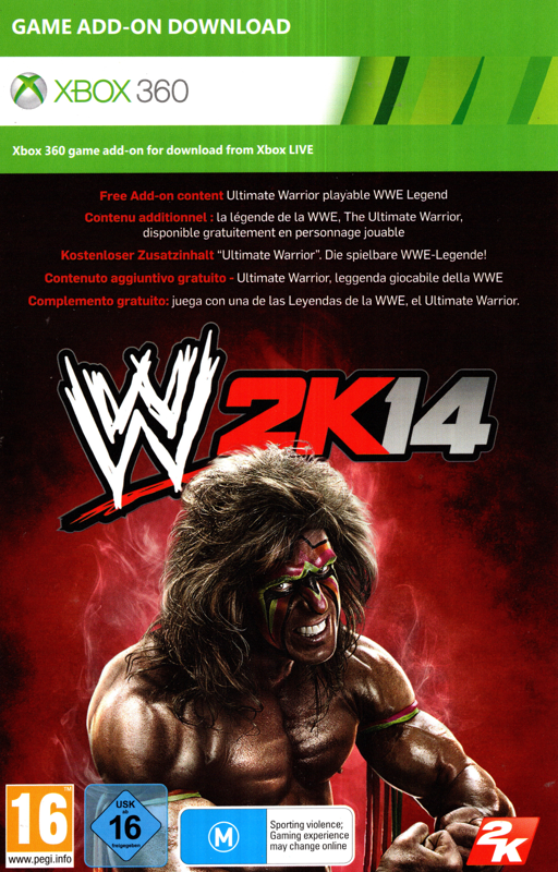 WWE 2K14 cover or packaging material - MobyGames
