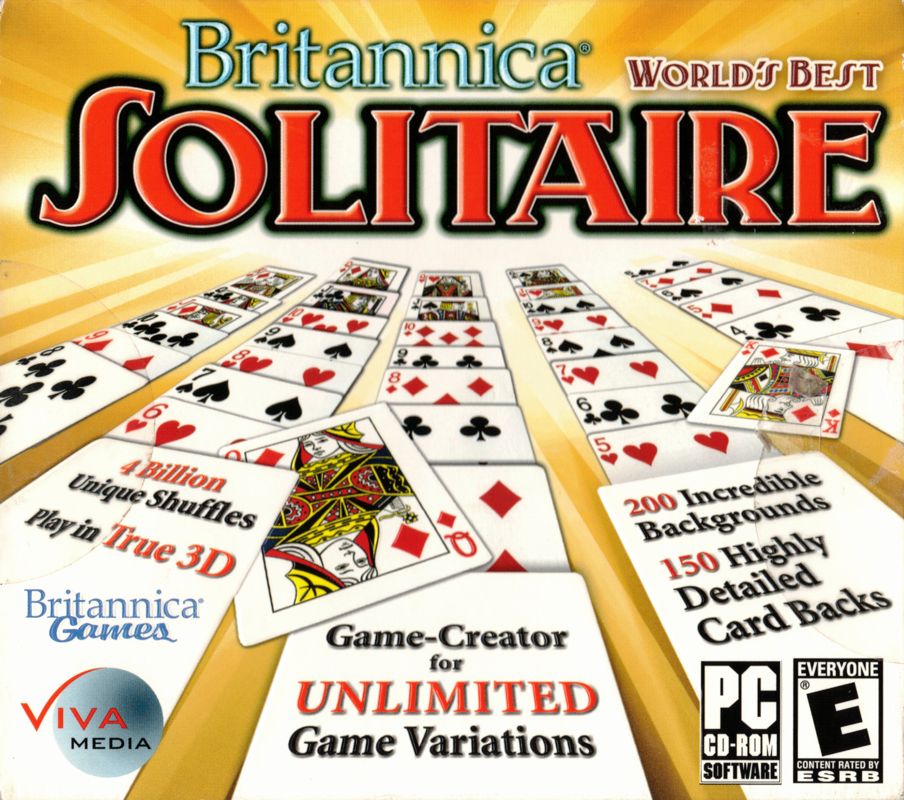 Britannica World's Best Solitaire box covers - MobyGames