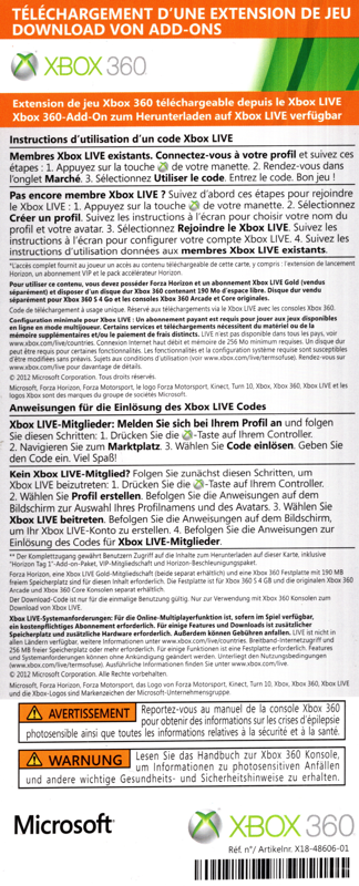 Forza Horizon (Limited Collector's Edition) cover or packaging material - MobyGames