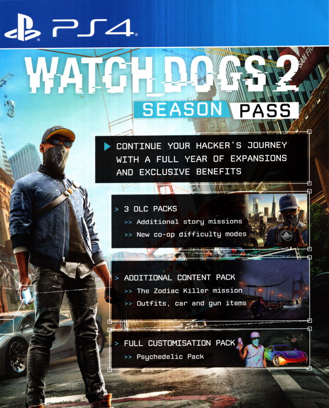 Watch_Dogs 2 cover or packaging material - MobyGames