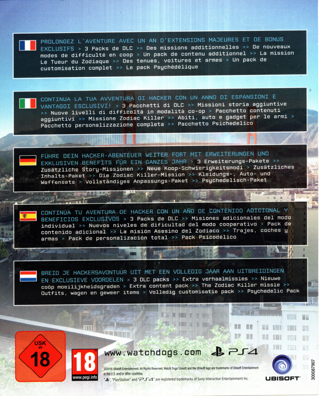 Watch_Dogs 2 cover or packaging material - MobyGames