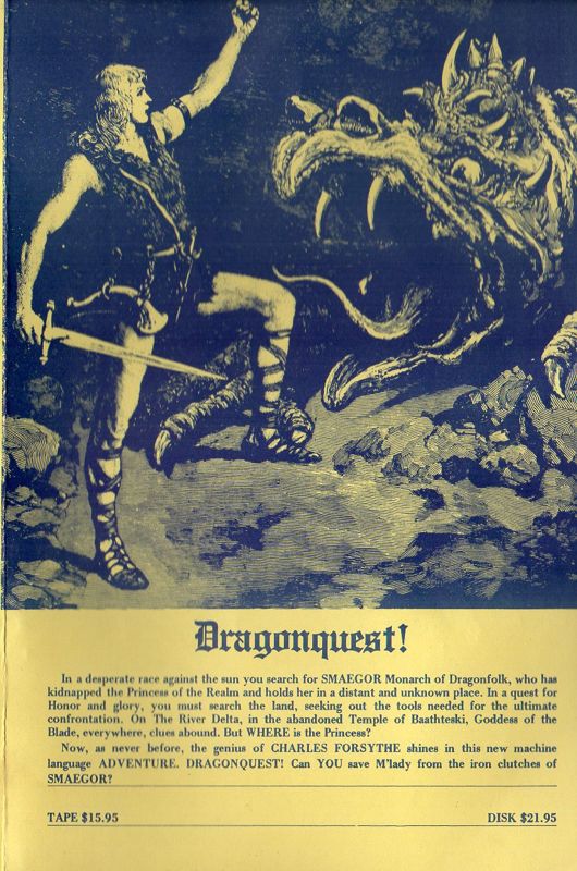 Dragonquest! Attributes, Tech Specs, Ratings - MobyGames