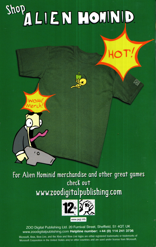 Alien Hominid cover or packaging material - MobyGames