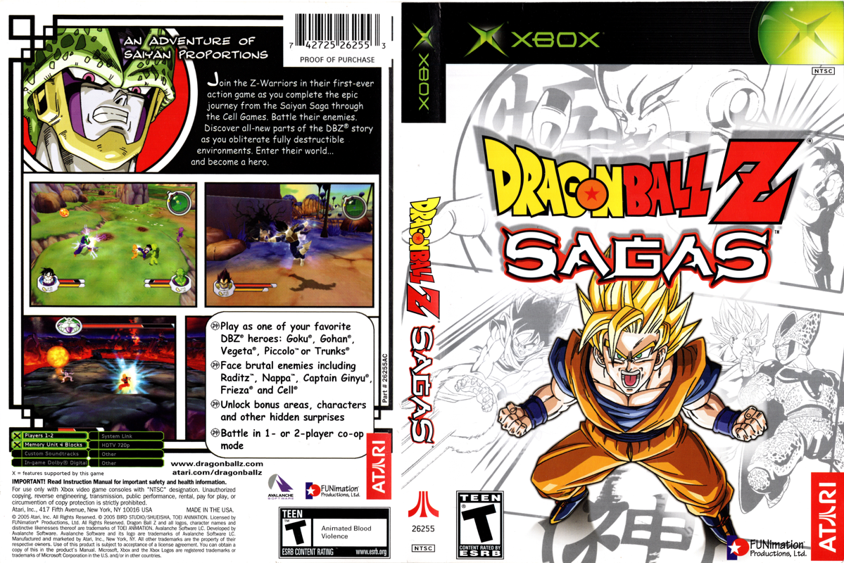 Dragon Ball Z: Sagas cover or packaging material - MobyGames