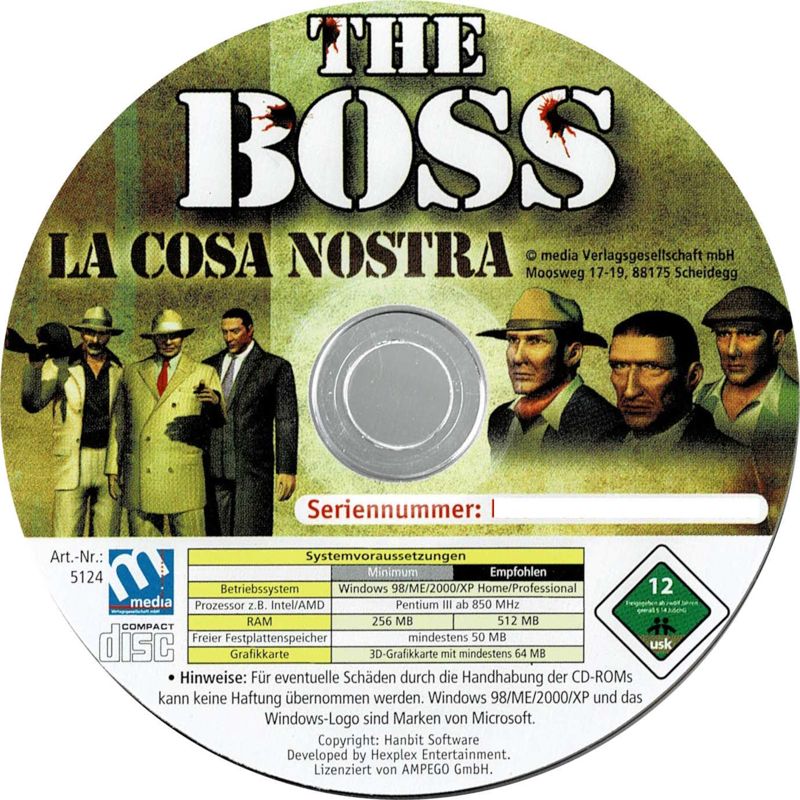 The Boss: La Cosa Nostra cover or packaging material - MobyGames
