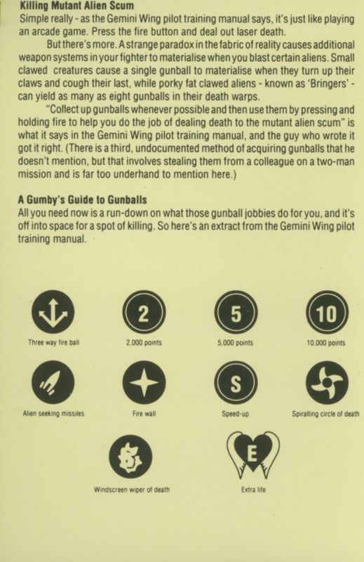 Gemini Wing cover or packaging material - MobyGames