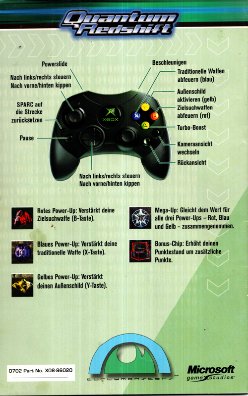 Quantum Redshift cover or packaging material - MobyGames