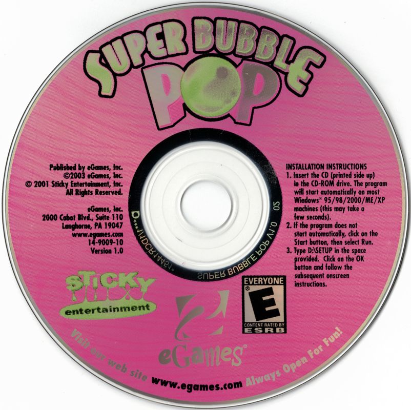 Super Bubble Pop cover or packaging material - MobyGames