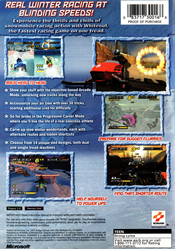 Whiteout cover or packaging material - MobyGames