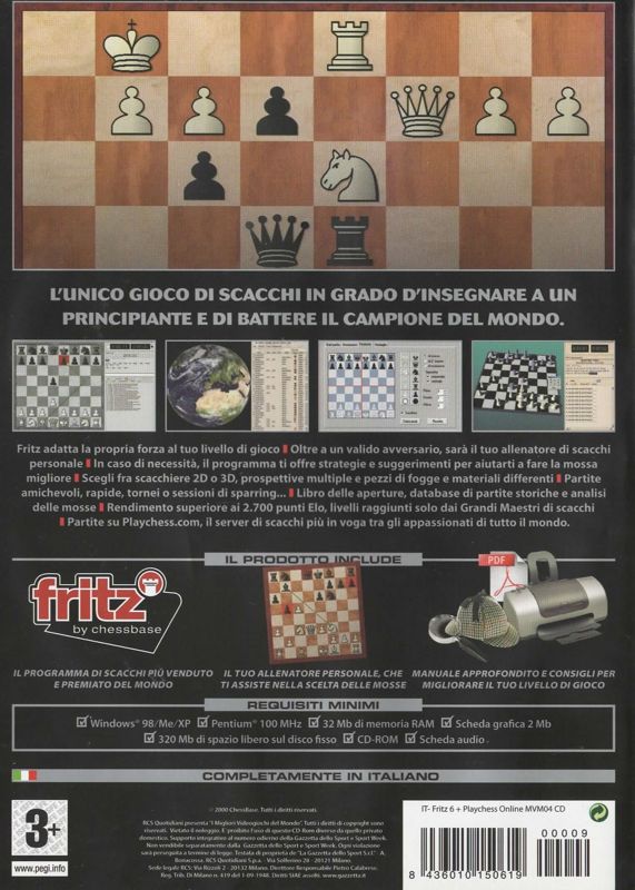 Fritz 6 cover or packaging material - MobyGames