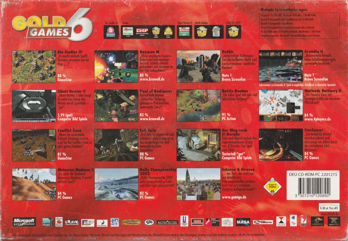 Gold Games 6 cover or packaging material - MobyGames