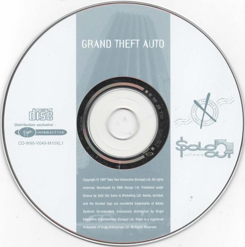 Grand Theft Auto cover or packaging material - MobyGames