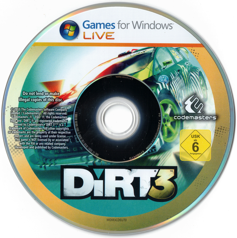 DiRT 3: Complete Edition cover or packaging material - MobyGames