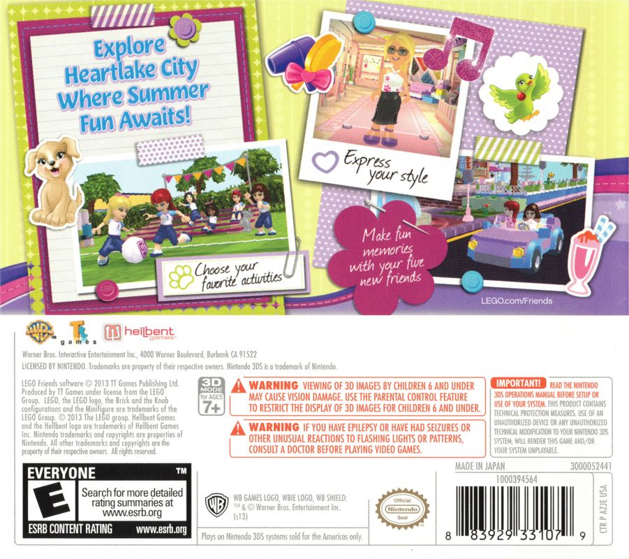 LEGO Friends cover or packaging material - MobyGames